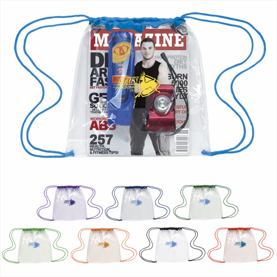 Clear Game Drawstring Backpack | Koozie Group