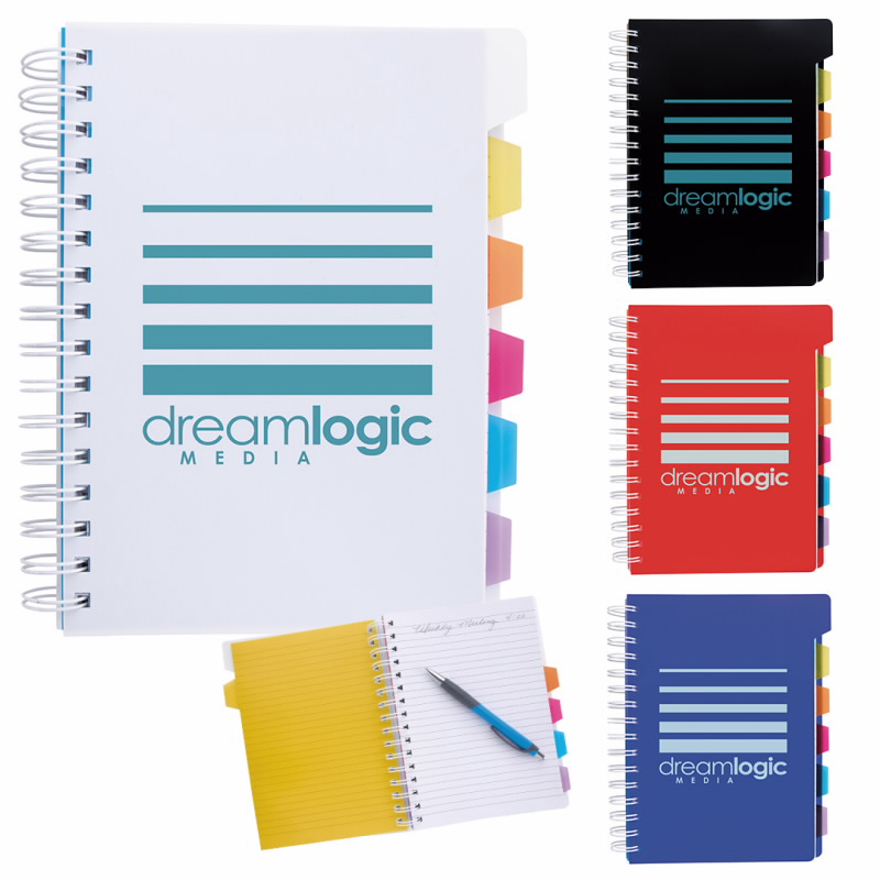 Spiral Notebook with Tabs | Koozie Group