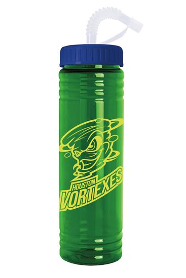 Slim Fit Water Bottle With Straw Lid - 24 oz. | Koozie Group