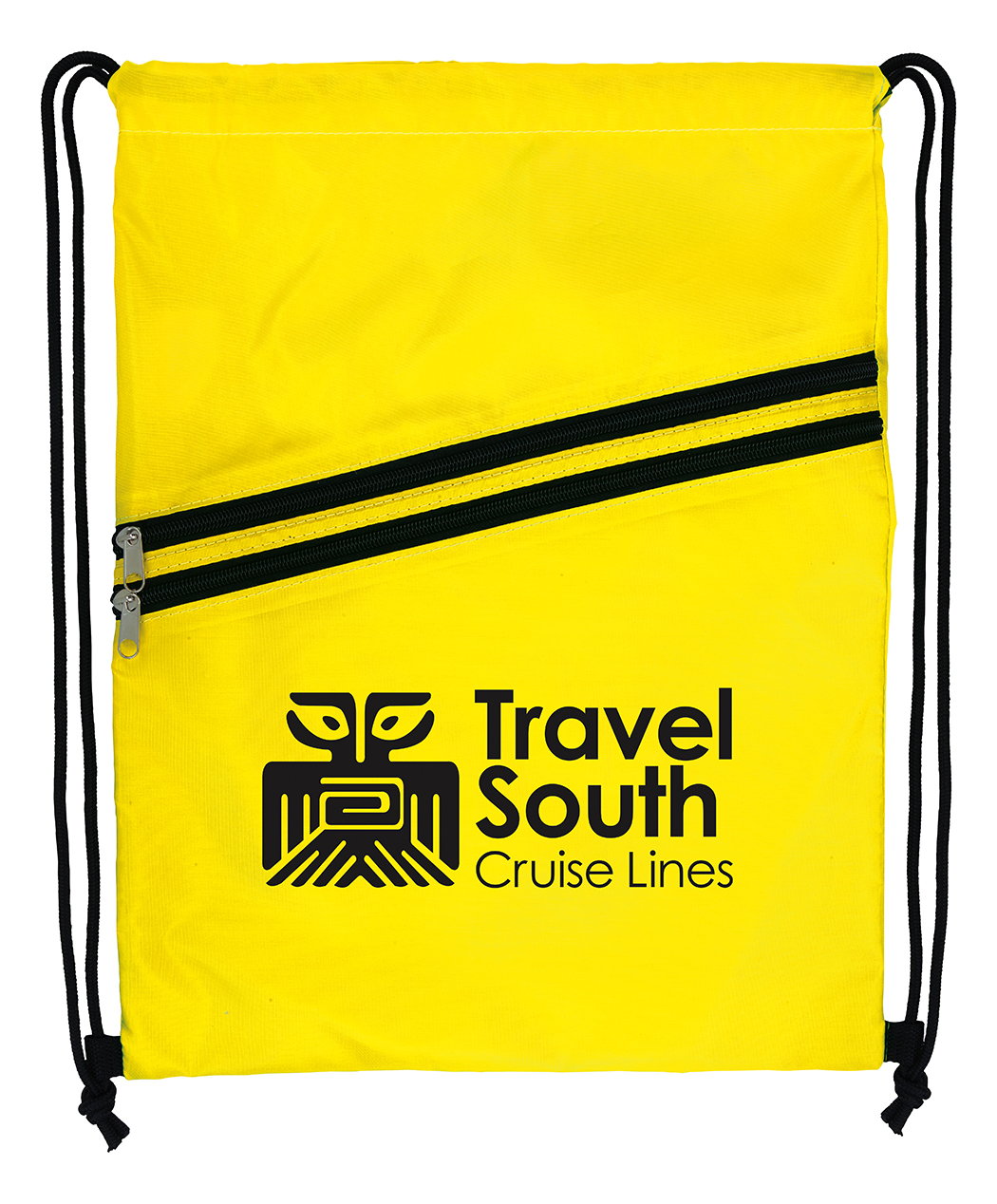 Neon Multi-Zippered Drawstring Backpack | Koozie Group