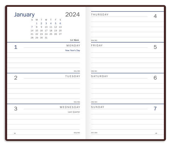 Standard Weekly Pocket Planner | Koozie Group