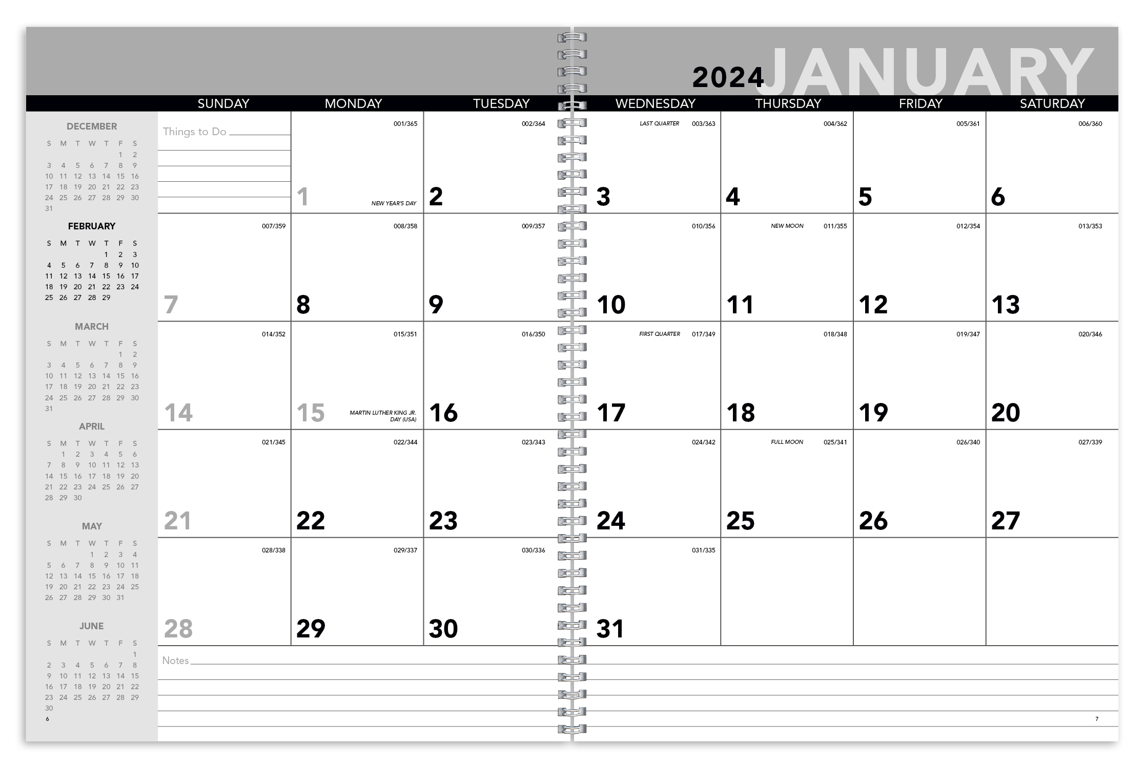 Standard Year Desk Planner with Custom Cover | Koozie Group