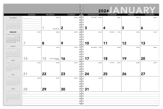 Standard Year Desk Planner with Custom Cover | Koozie Group