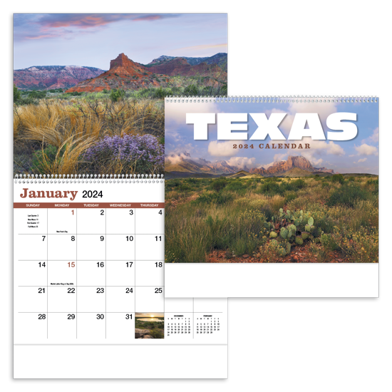 Texas Appointment Calendar - Spiral | Koozie Group