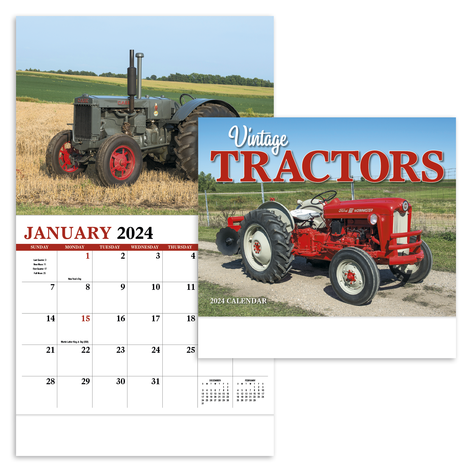 Vintage Tractors Appointment Calendar - Stapled | Koozie Group