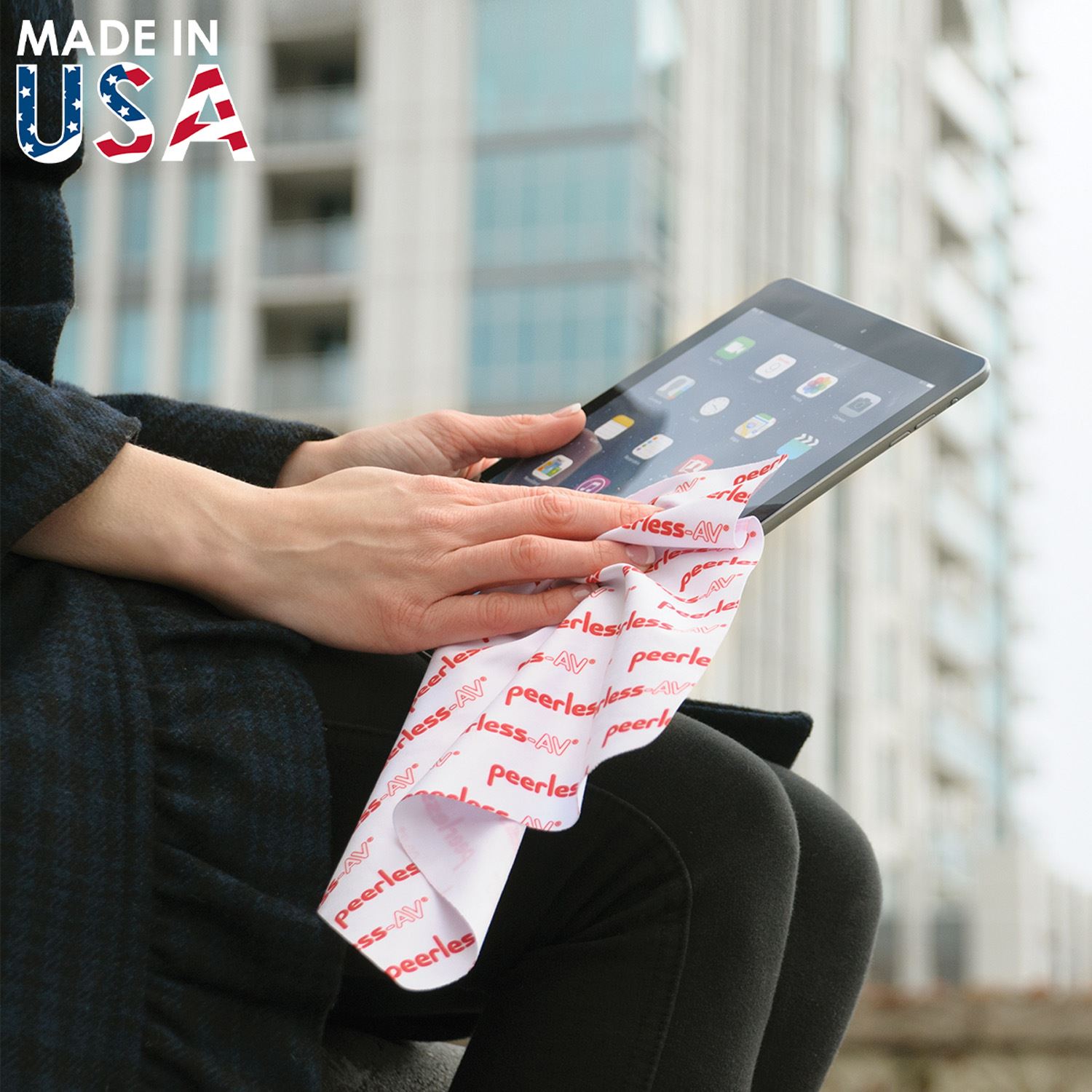 TOY-T02 8" x 8" Smart Cloth Thin - Microfiber Cleaning Cloth for Mobile ...