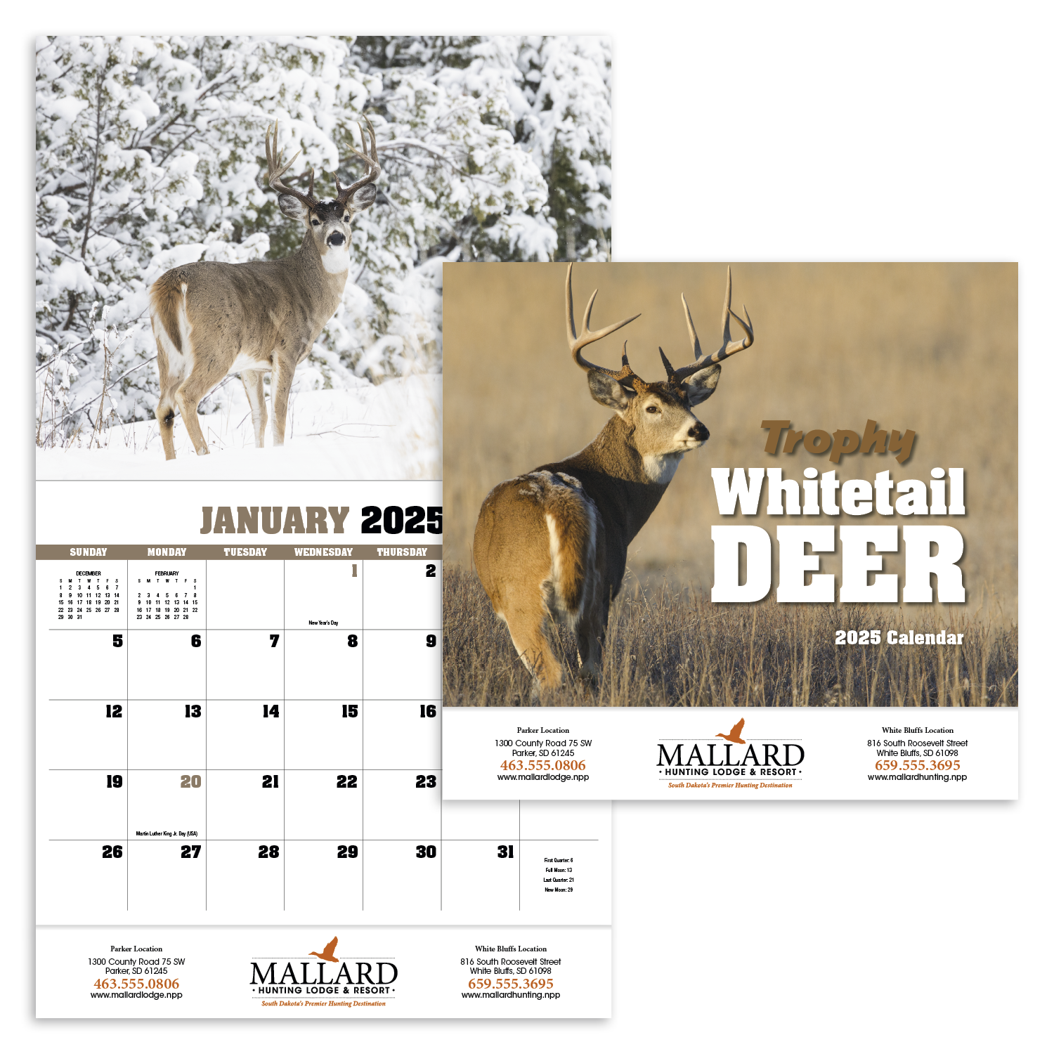 Trophy Whitetail Deer Appointment Calendar - Stapled | Koozie Group