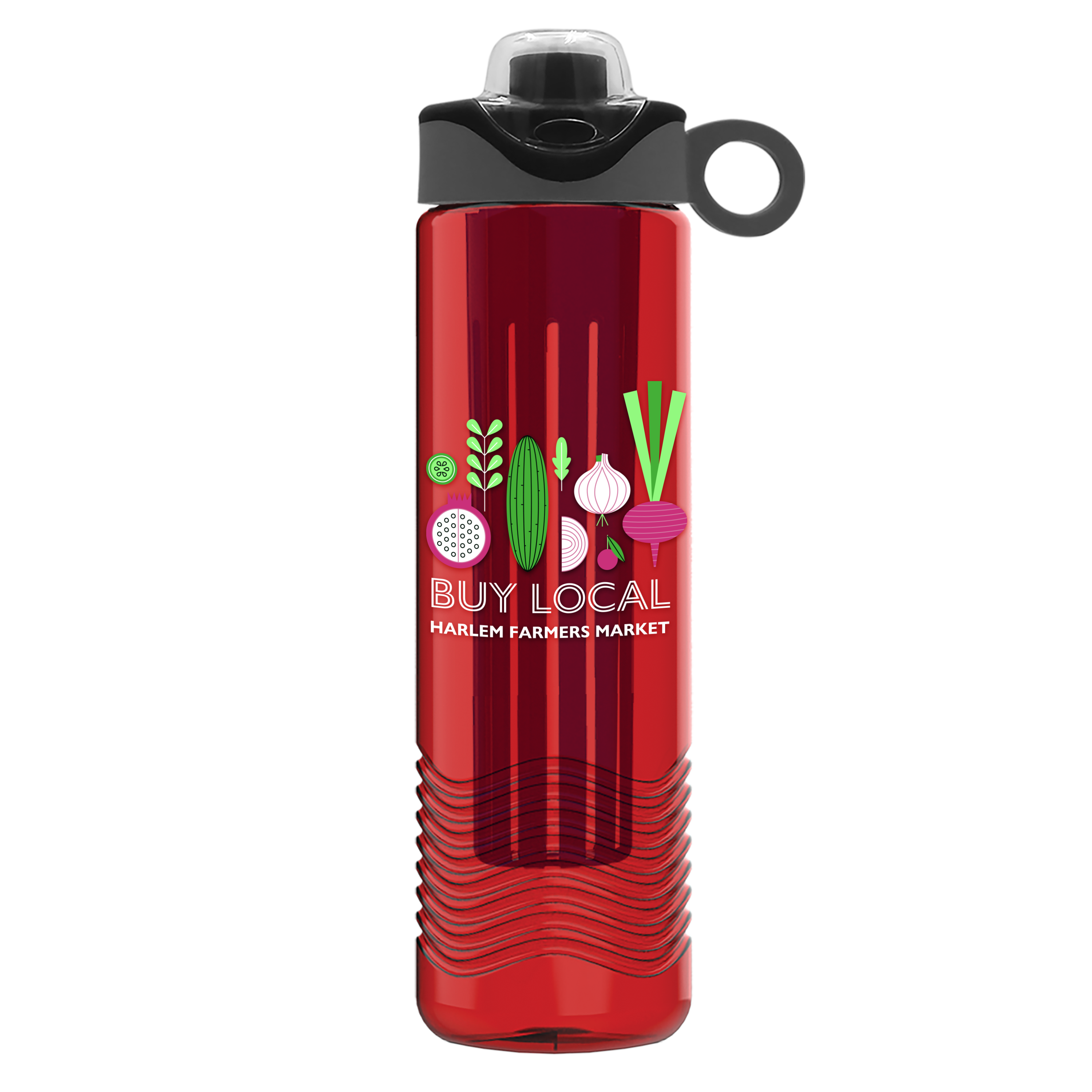 Garyline® Wave Tritan® Bottle with Two-Tone Drink-Thru Lid with ...